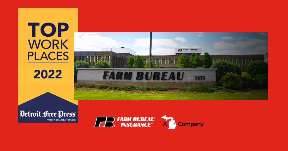 Farm Bureau Insurance Recognized as Top Michigan Workplace | Michigan ...
