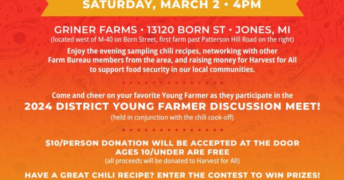 Southwest Michigan Chili Cook-Off | Michigan Farm Bureau Family of ...