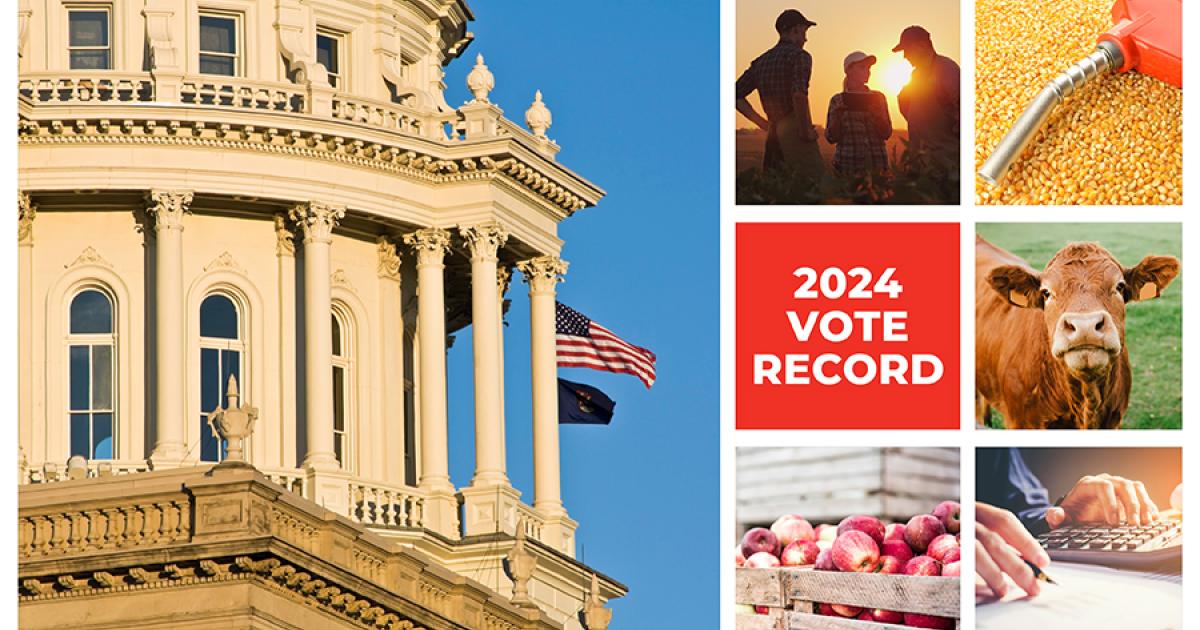 Farm Bureau releases legislator vote record | Michigan Farm Bureau ...